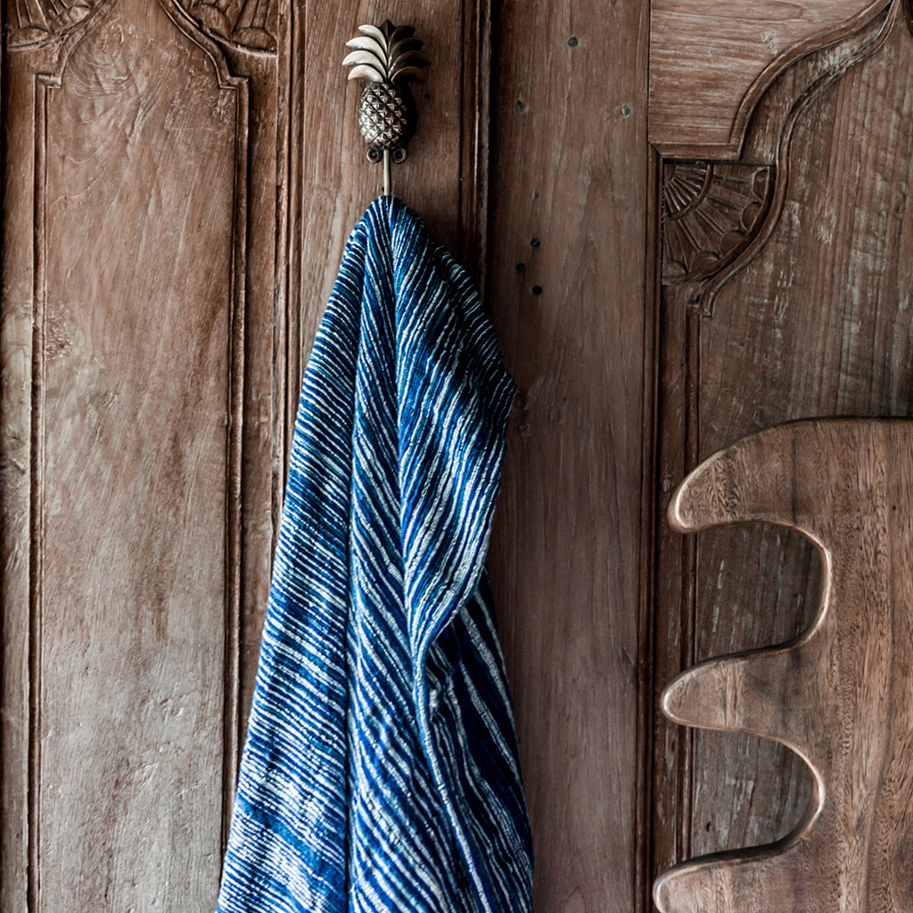 Cotton Indigo Throw